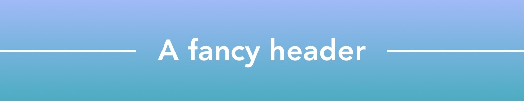 Line On Side Headings In CSS Trys Mudford