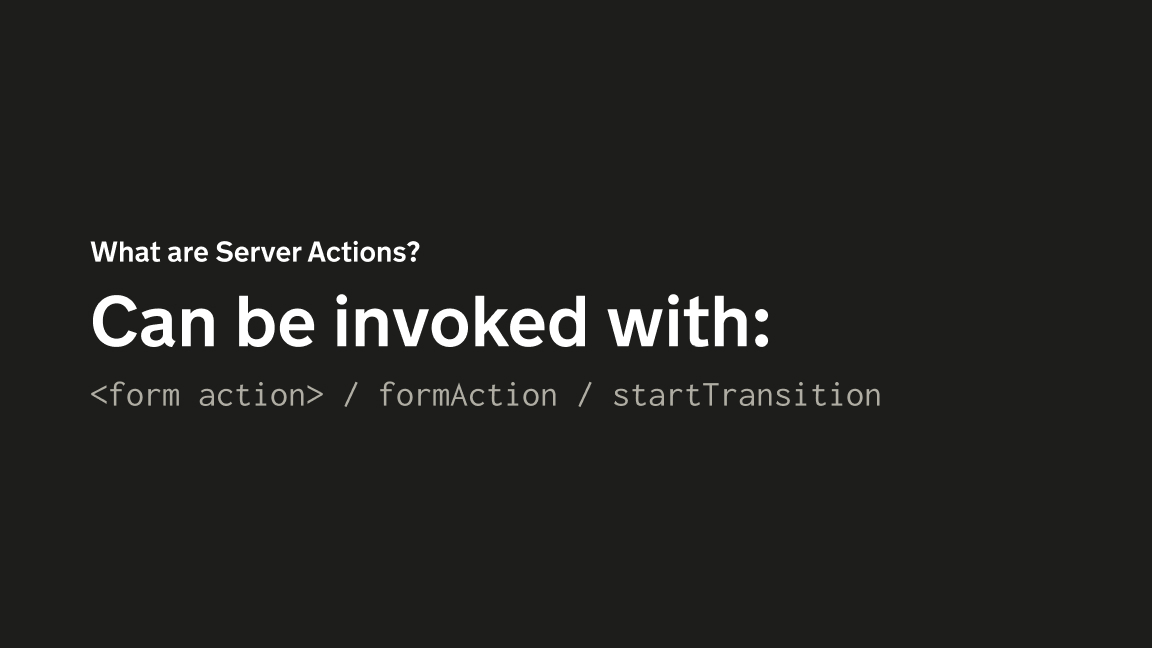 Next.js Server Actions | Trys Mudford